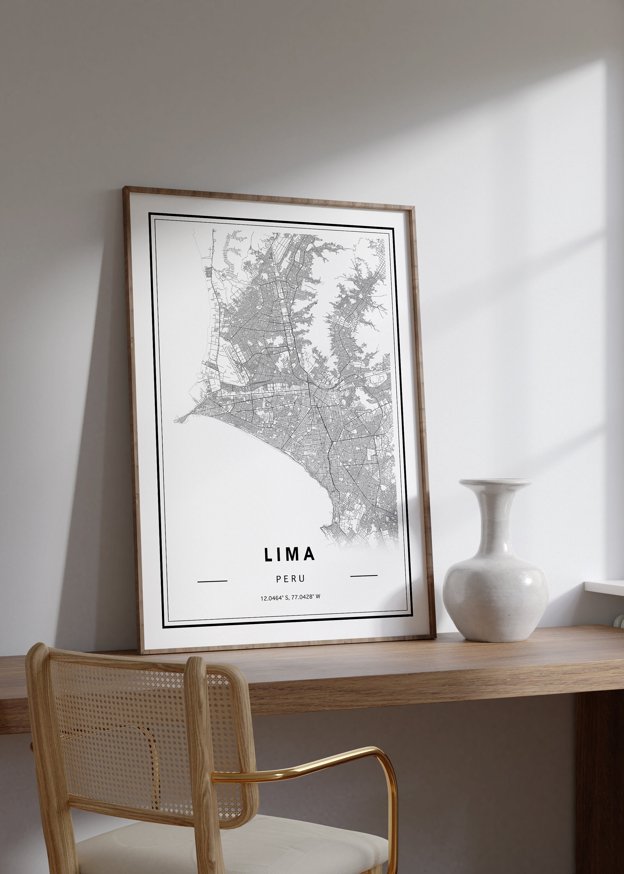 Lima Perú Mapa Poster Lima City Map Mapa de Lima Lima Map - Etsy México
