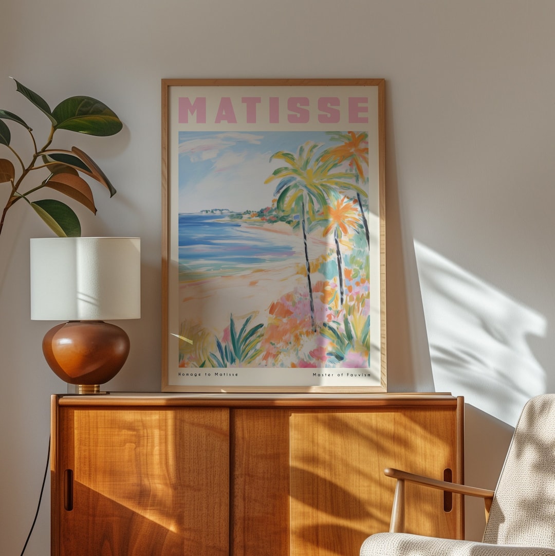 Pastel Matisse Beach Art Print, Matisse Painting Poster, Matisse ...