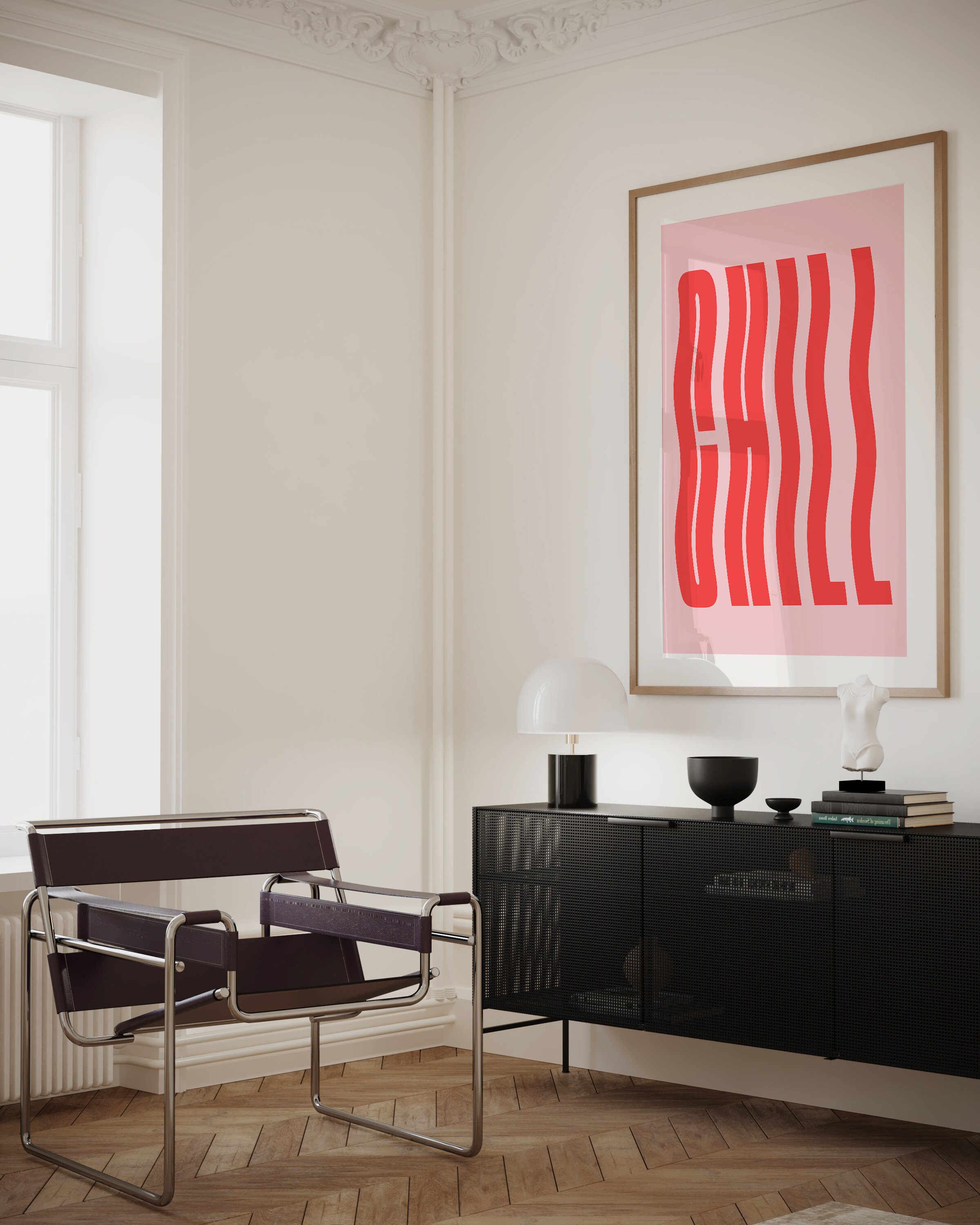 Chill Poster, Modernist Wall Art, Chill Quote Poster, Preppy Aesthetic ...