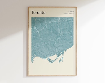 Toronto Map Art | Illustrated City Map | Toronto Poster | Moving Gift ...