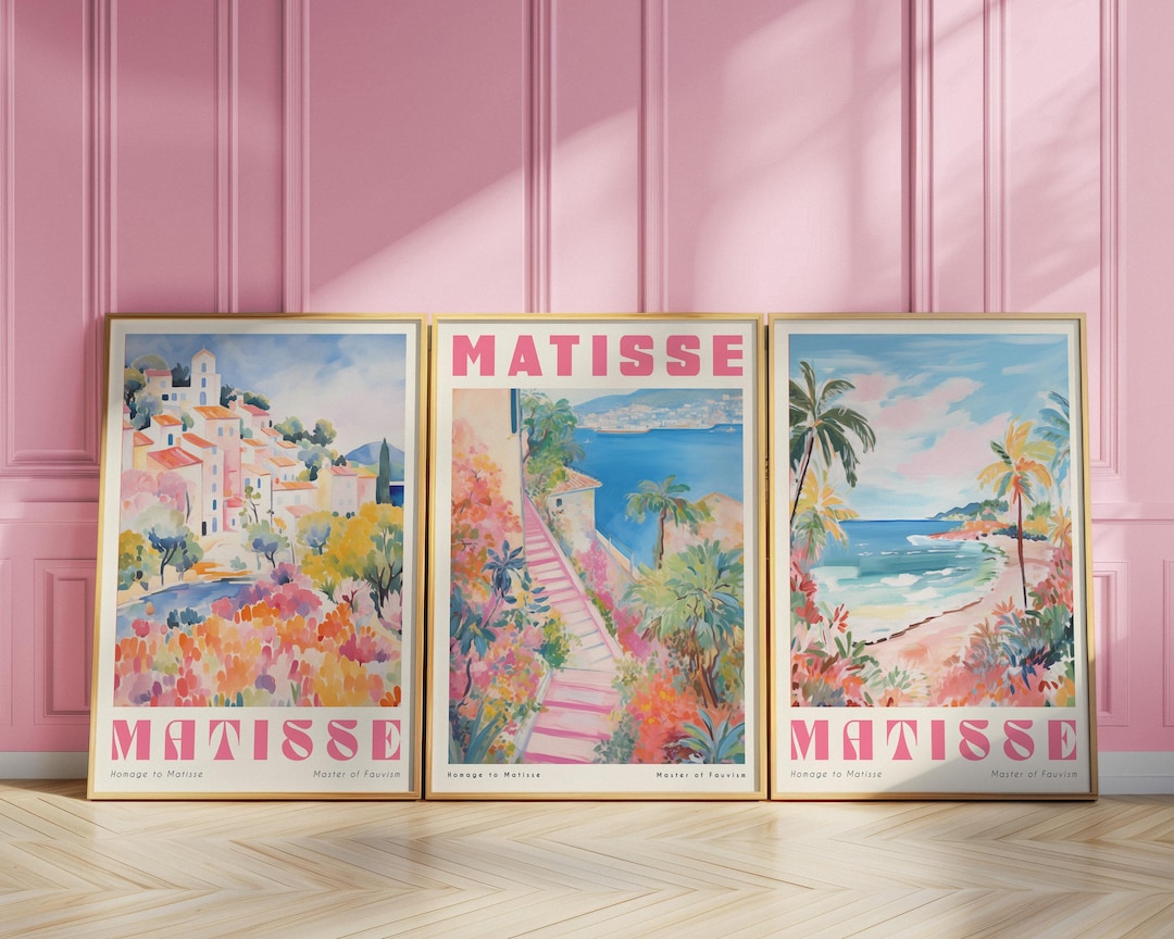 Set of 3 Pastel Matisse Beach Prints, Digital DOWNLOAD Matisse Prints ...
