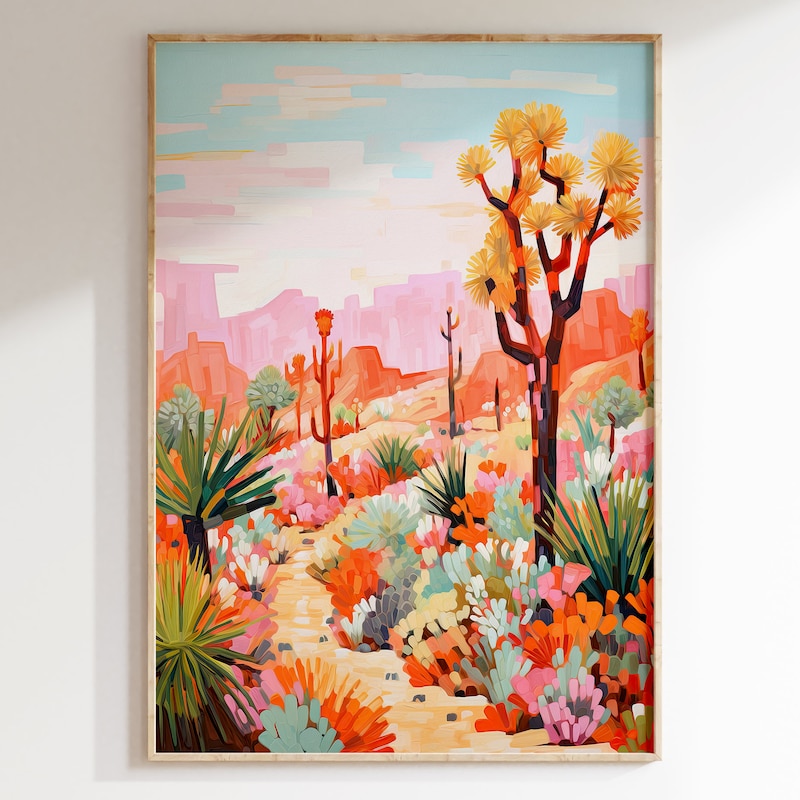 Joshua Tree Park Painting - Etsy UK