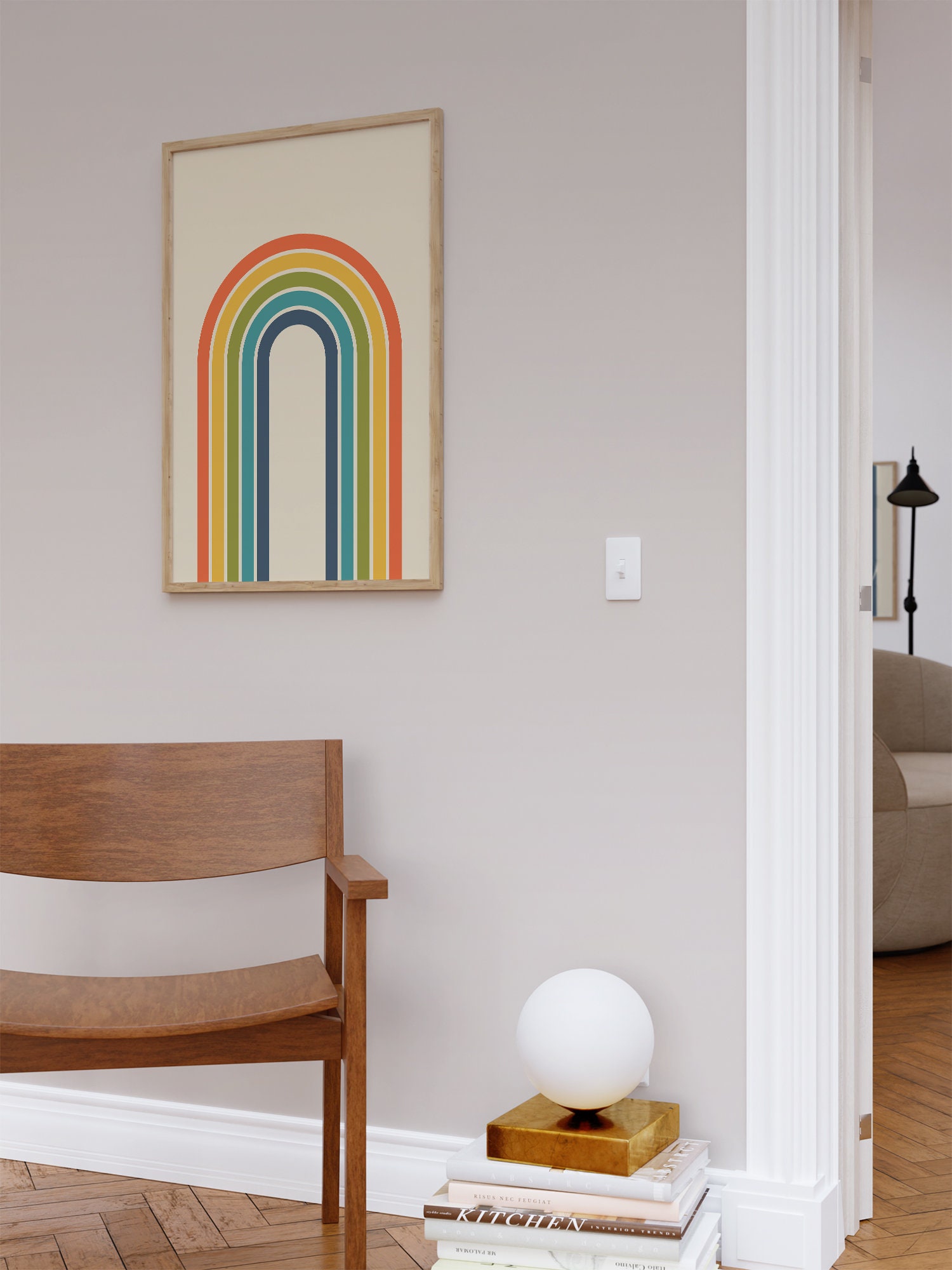 1970s Retro Rainbow Poster Retro Nostalgia Art Poster - Etsy