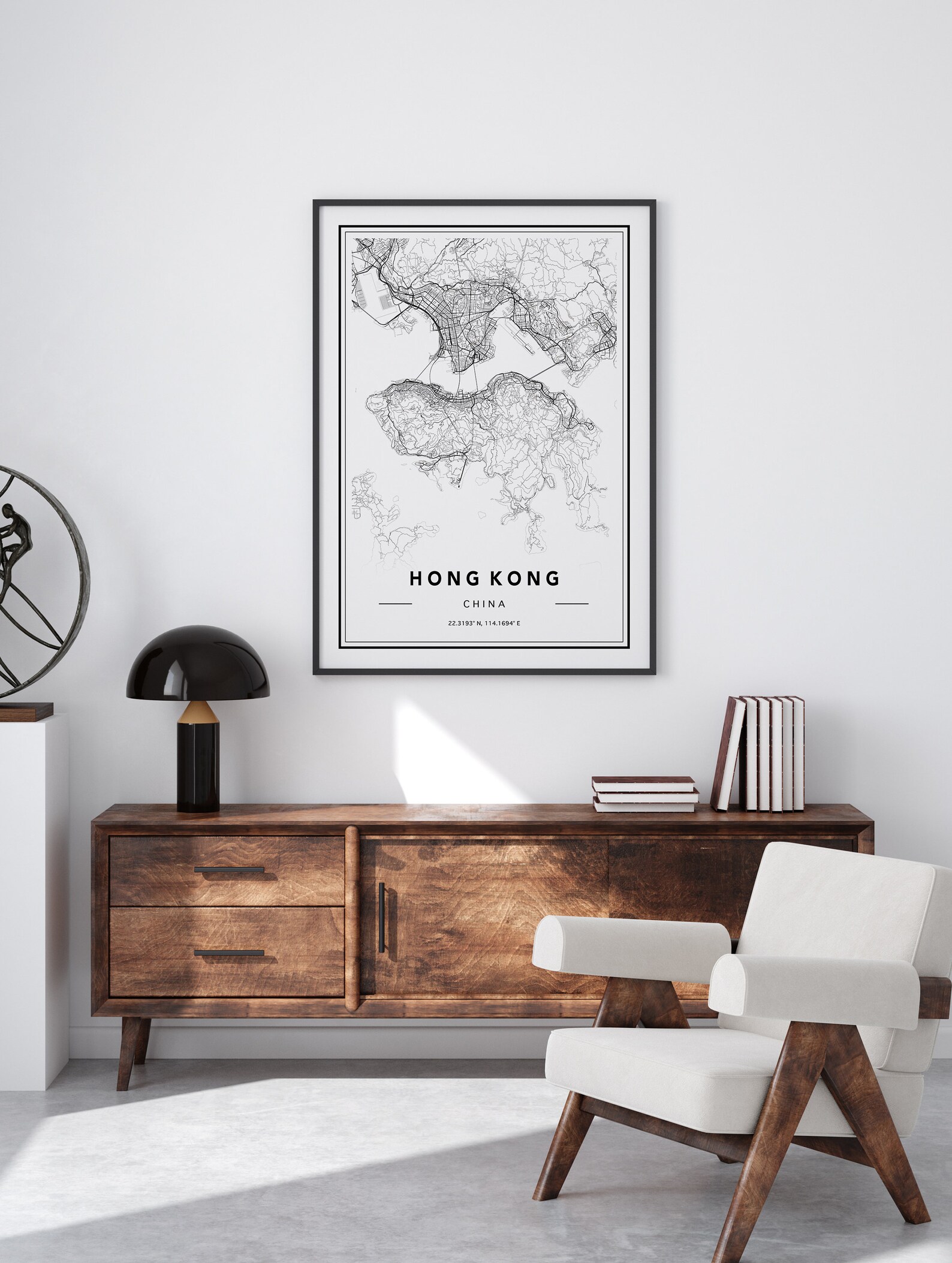Hong Kong Map Print Hong Kong Map Poster Hong Kong Map - Etsy UK