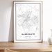 Harrogate Map Print, Harrogate Map Poster, Harrogate Map Wall Art ...