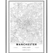 MANCHESTER Map Print, Manchester Map Poster, Manchester Map Wall Art ...