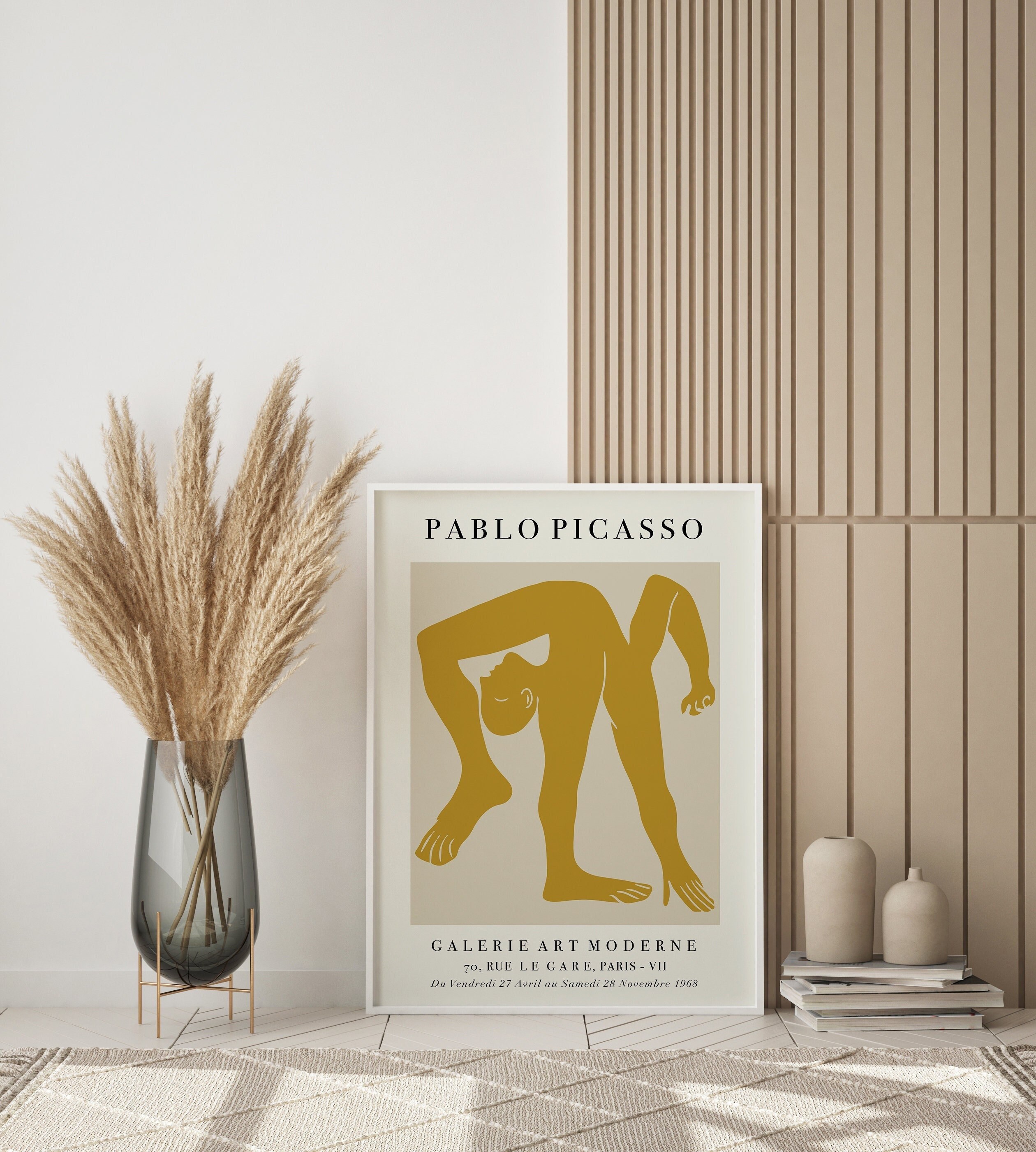 Mustard Yellow Picasso Acrobat Poster Picasso Exhibition - Etsy UK