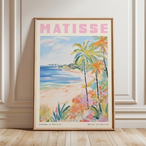 Matisse Beach Print: Pastel Landscape Painting (digital Download) - Etsy