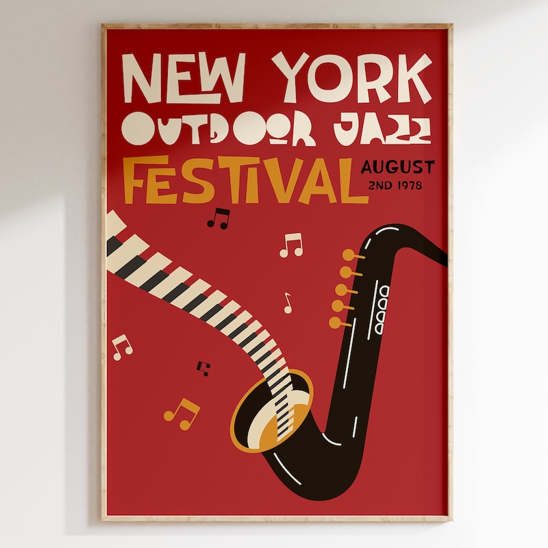 Jazz Festival Posters - Etsy