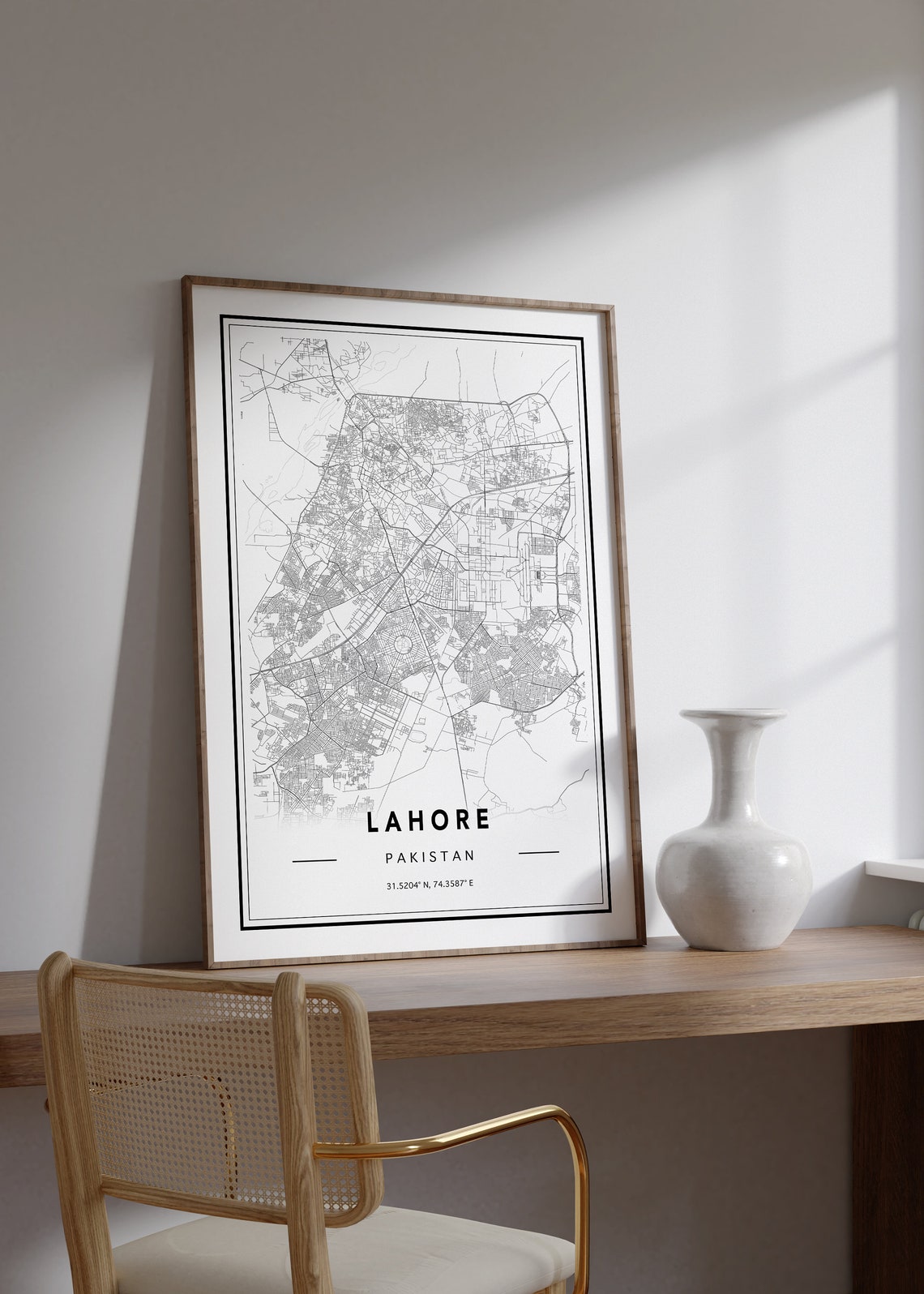 Lahore Pakistan Map Poster Lahore City Map Map of Lahore - Etsy Canada