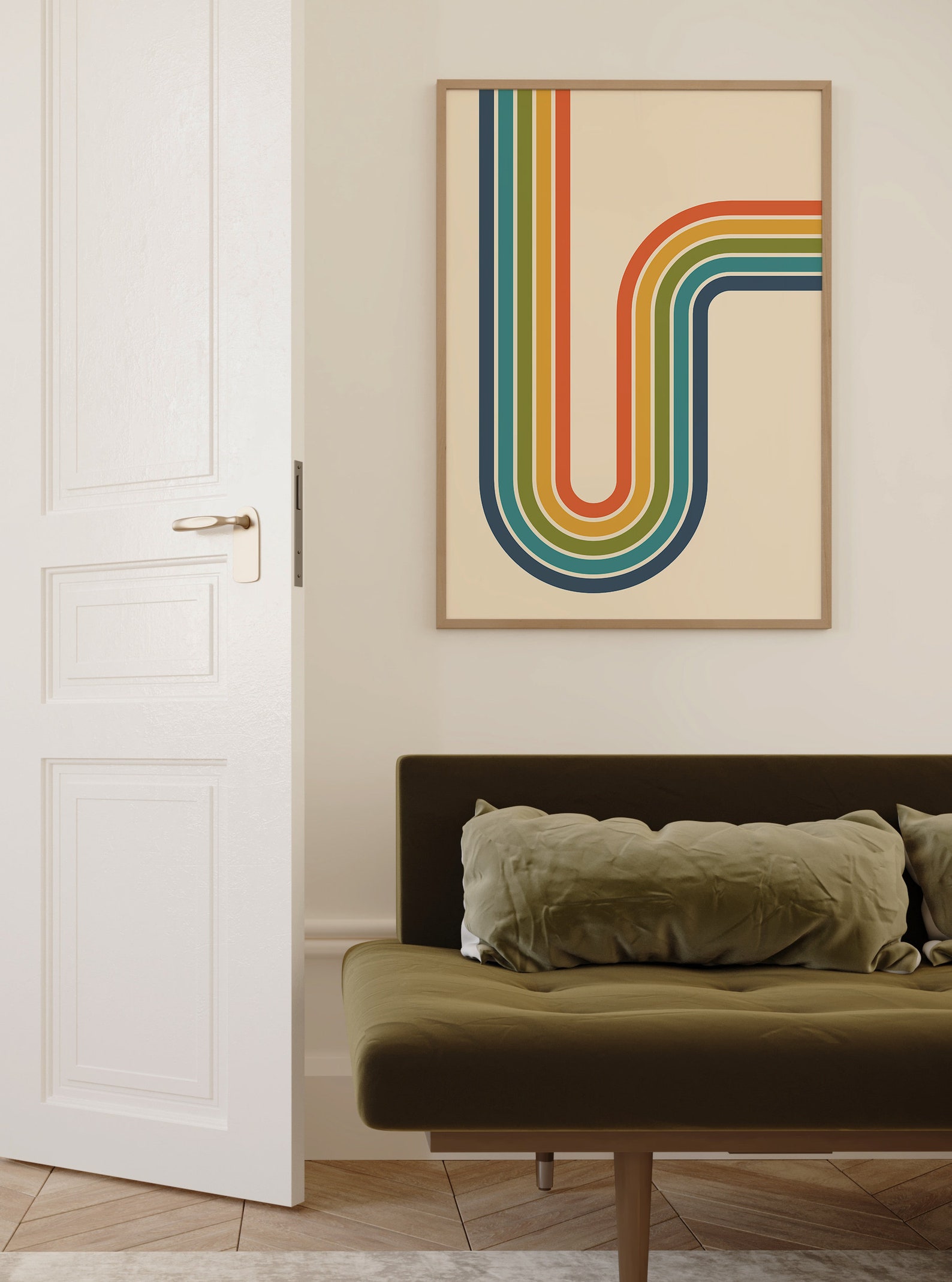 Retro Rainbow 70s Poster 1970s Retro Art Poster 70's - Etsy