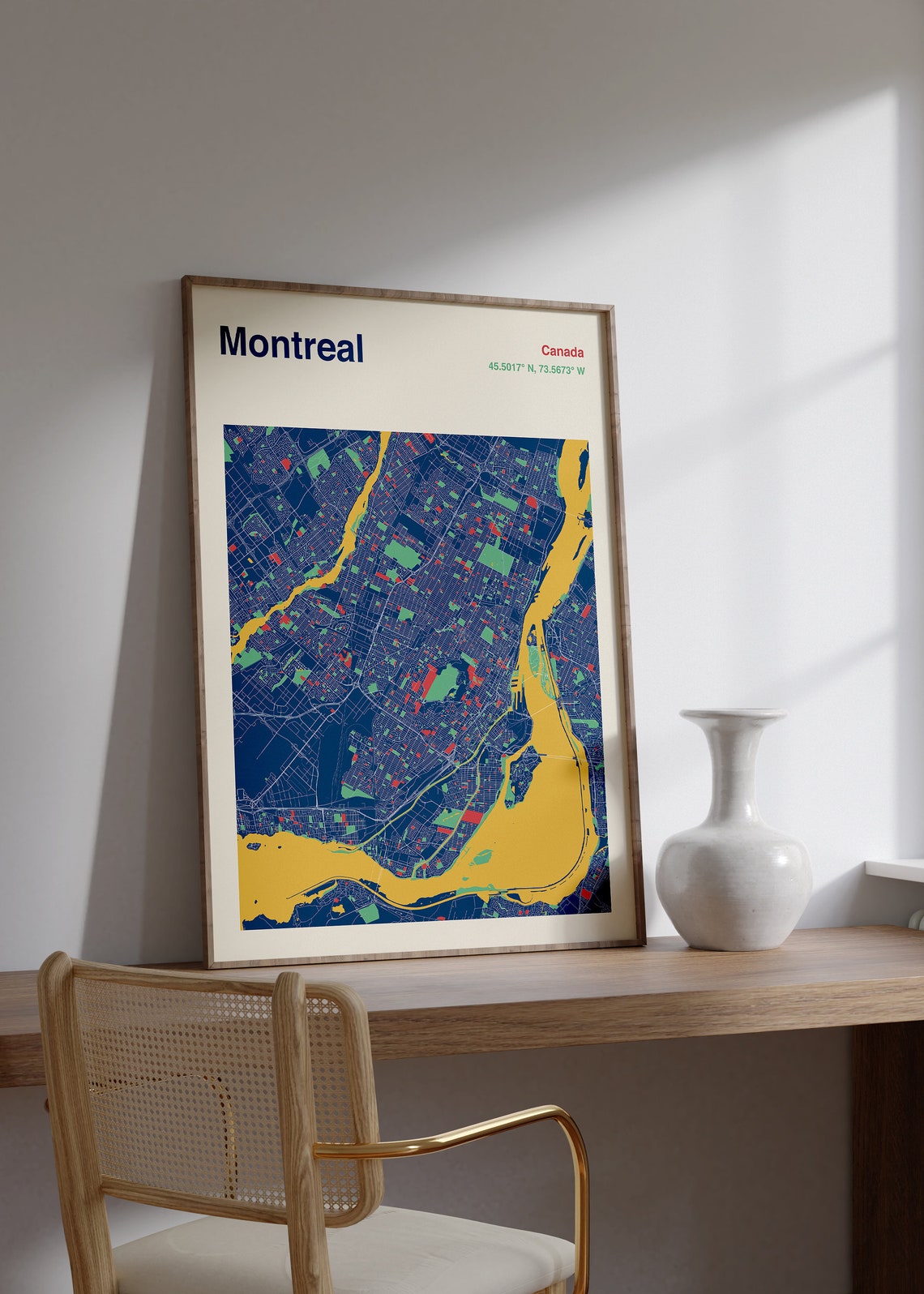 Montreal Map Print Montreal Map Poster Map of Montreal - Etsy