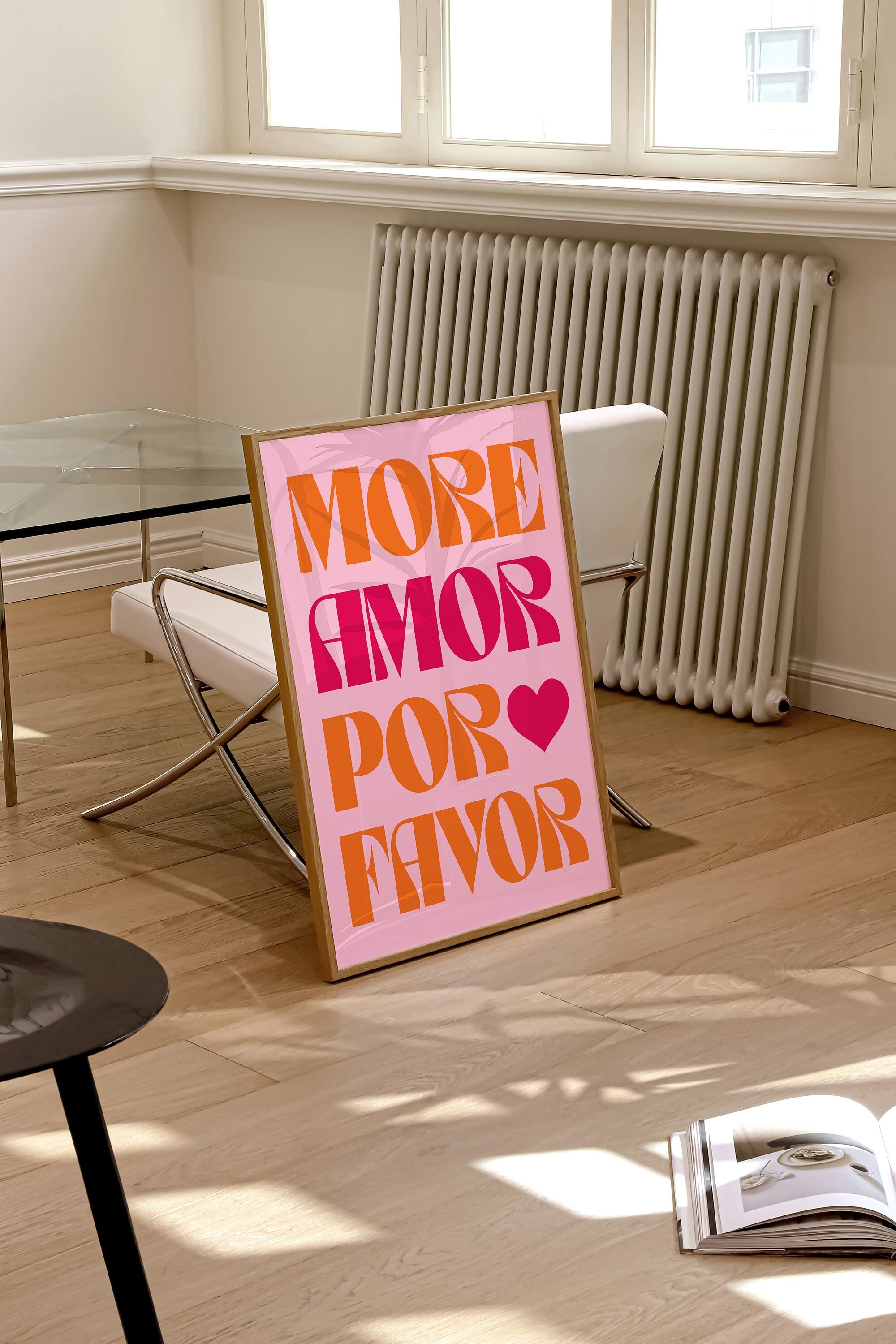 More Amor Por Favor Art Print: Trendy Spanish Quote, Maximalist Decor ...