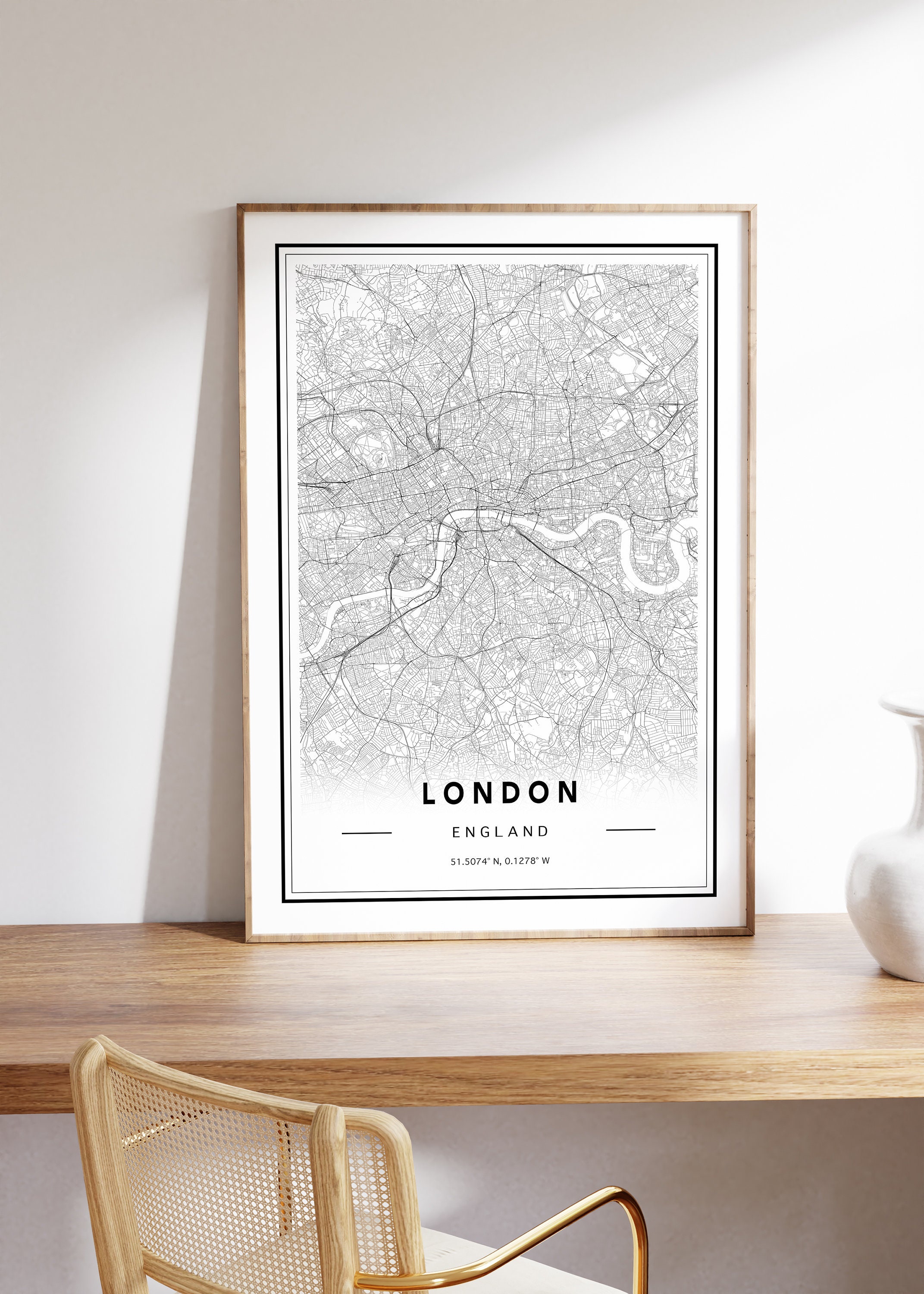 London City Map Print London Map Poster London Map Poster | Etsy UK