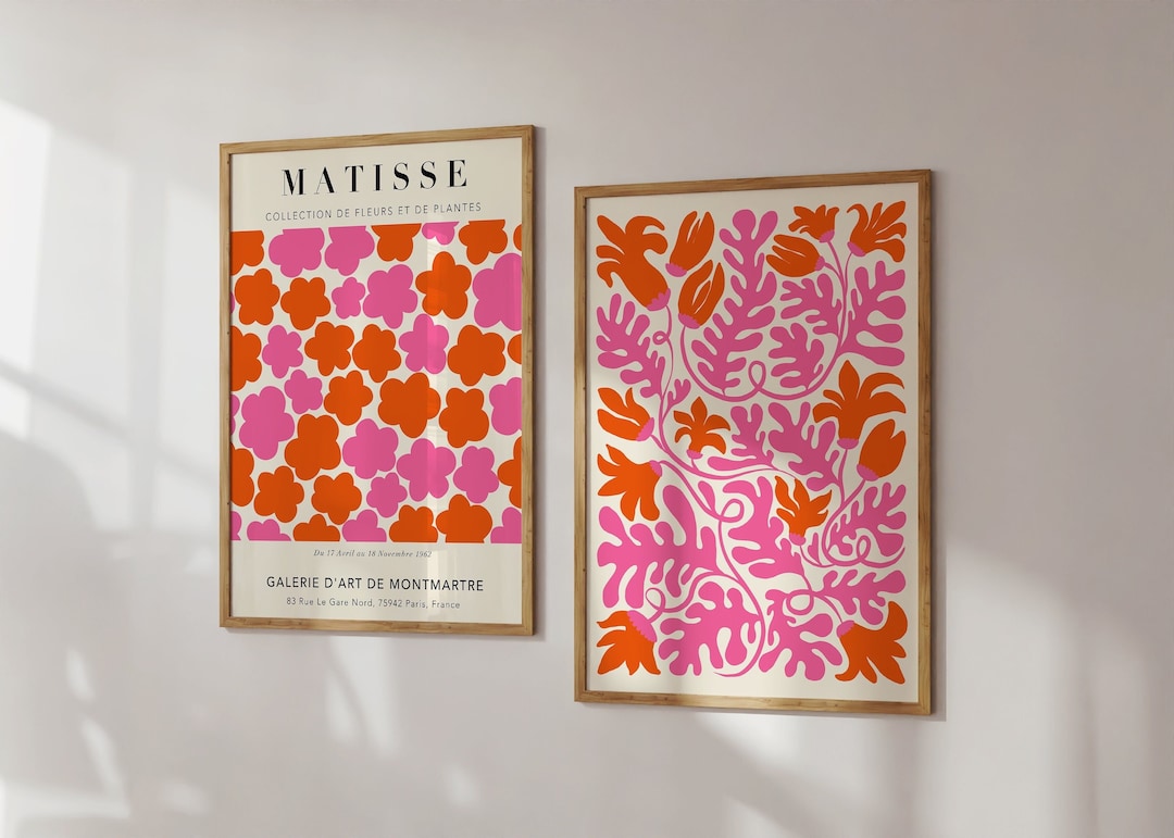 Set of 2 Matisse Botanical Art Prints, Matisse Cut Outs Exhibition ...