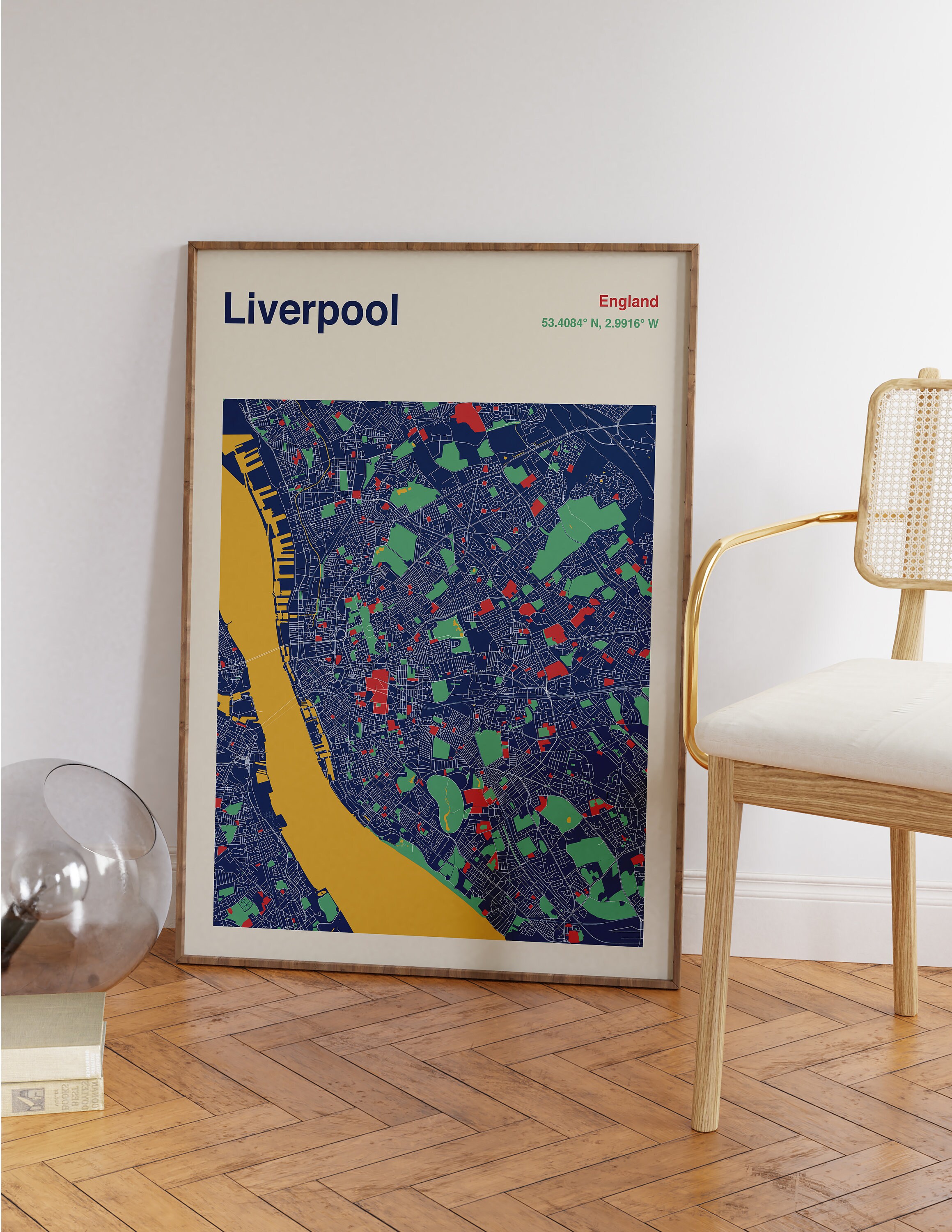 Liverpool Map Print, Liverpool Map Poster, Liverpool Map Wall Art ...