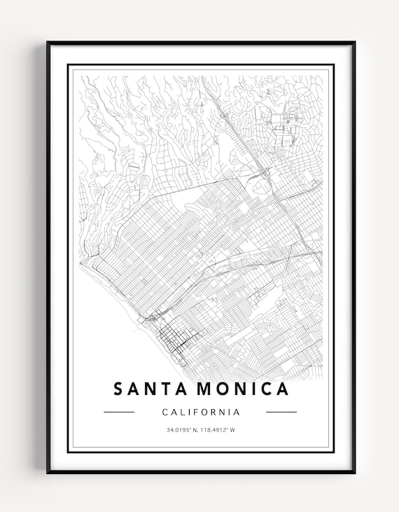 Santa Monica California Map