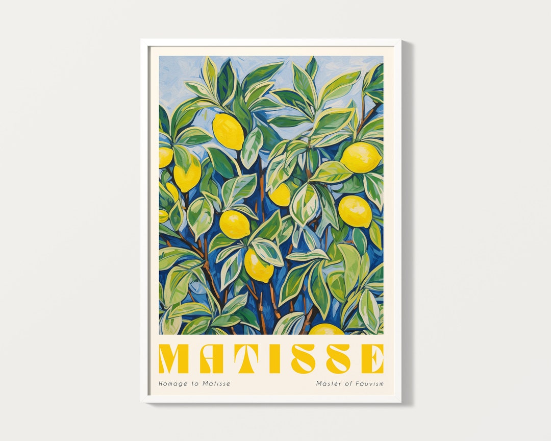 Matisse Lemons DOWNLOAD Print, Mediterranean Painting, Matisse ...