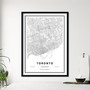 Toronto Map Print, Toronto Map Poster, Toronto Map Wall Art, Toronto ...