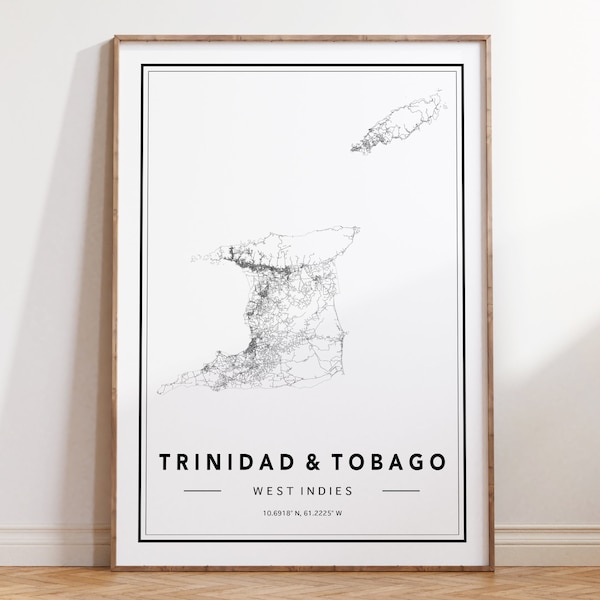 Trinidad Map Poster - Etsy