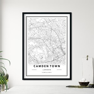 Camden Town Map Print Camden Town Map Poster Camden Town Map - Etsy