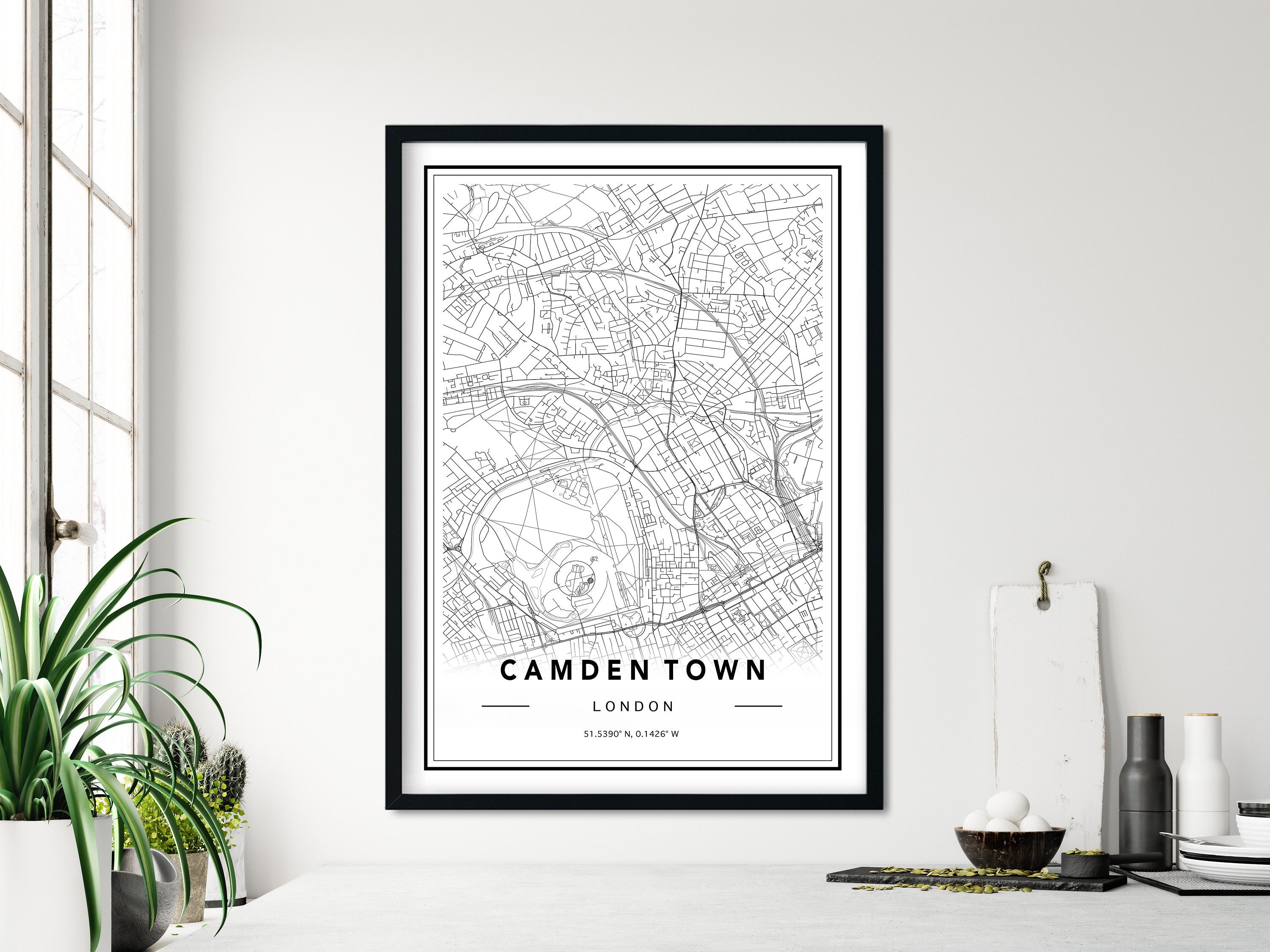 Camden Town Map Print Camden Town Map Poster Camden Town Map - Etsy UK