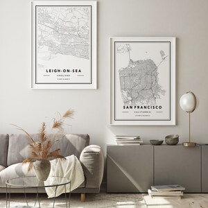 Leigh on Sea Map Print, Leigh on Sea Map Poster, Leigh on Sea Map Wall ...