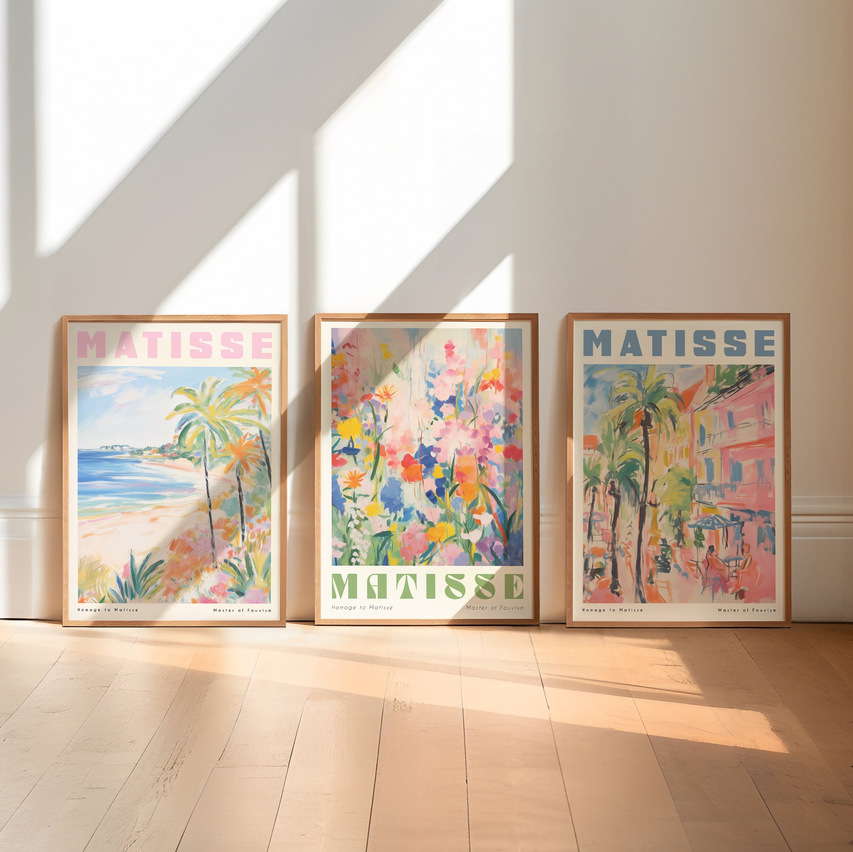 Set of 3 Pastel Matisse Landscape Prints (digital Download) - Etsy
