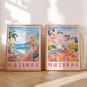 Set of 2 Pastel Matisse DIGITAL DOWNLOAD Prints, Matisse Beach Wall Art ...