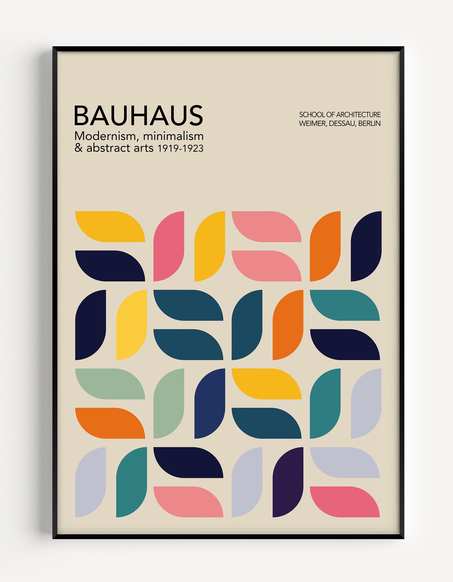 Bauhaus Art Print Geometric Shapes Bauhaus Poster Minimal - Etsy
