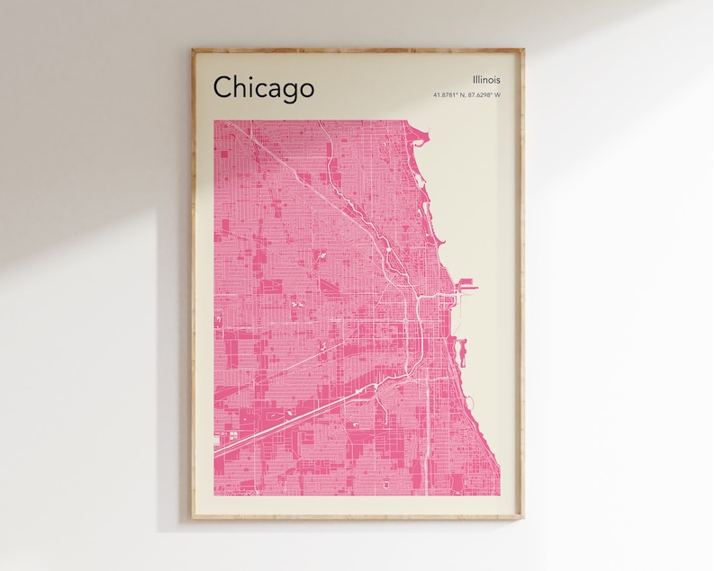 Custom City Map Print Set of 3: Modern Wall Art (digital Download) - Etsy