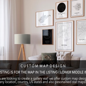 SEDONA AZ Map Print, Sedona Map Poster, Sedona Map Wall Art, Sedona Map ...