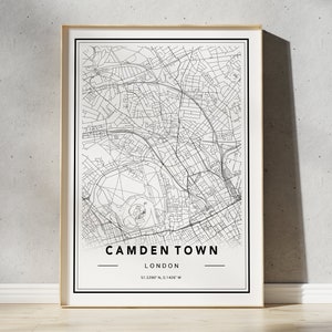 Camden Town Map Print Camden Town Map Poster Camden Town Map - Etsy