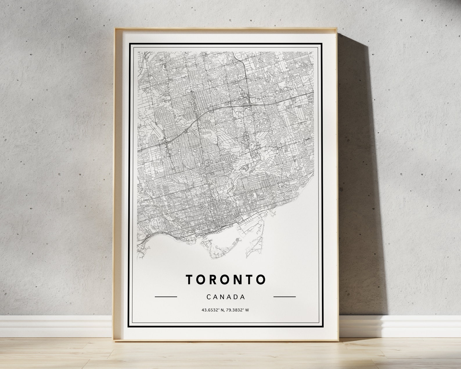 Toronto Map Print Toronto Map Poster Toronto Map Wall Art - Etsy
