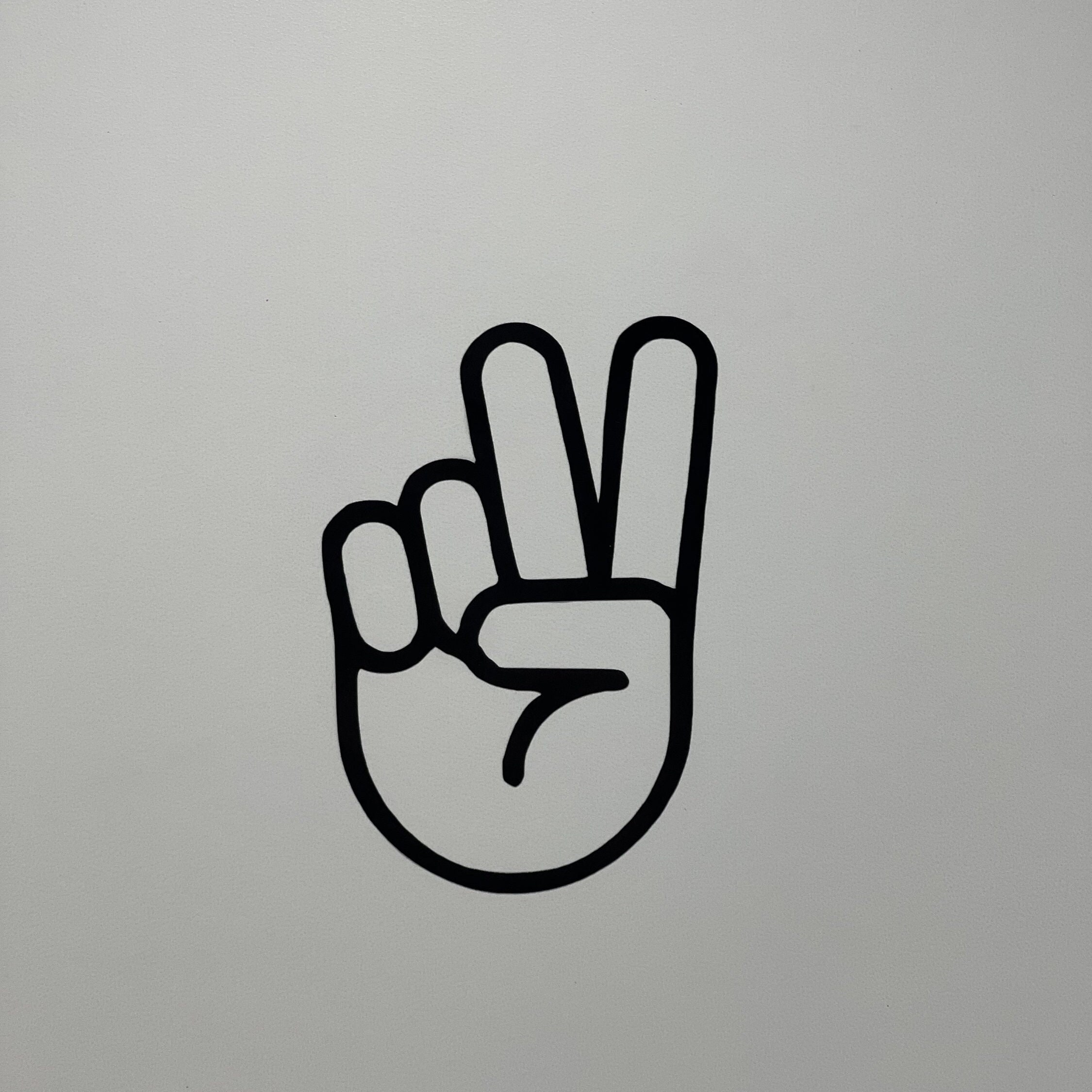 Peace Sign Hand Sticker - Etsy
