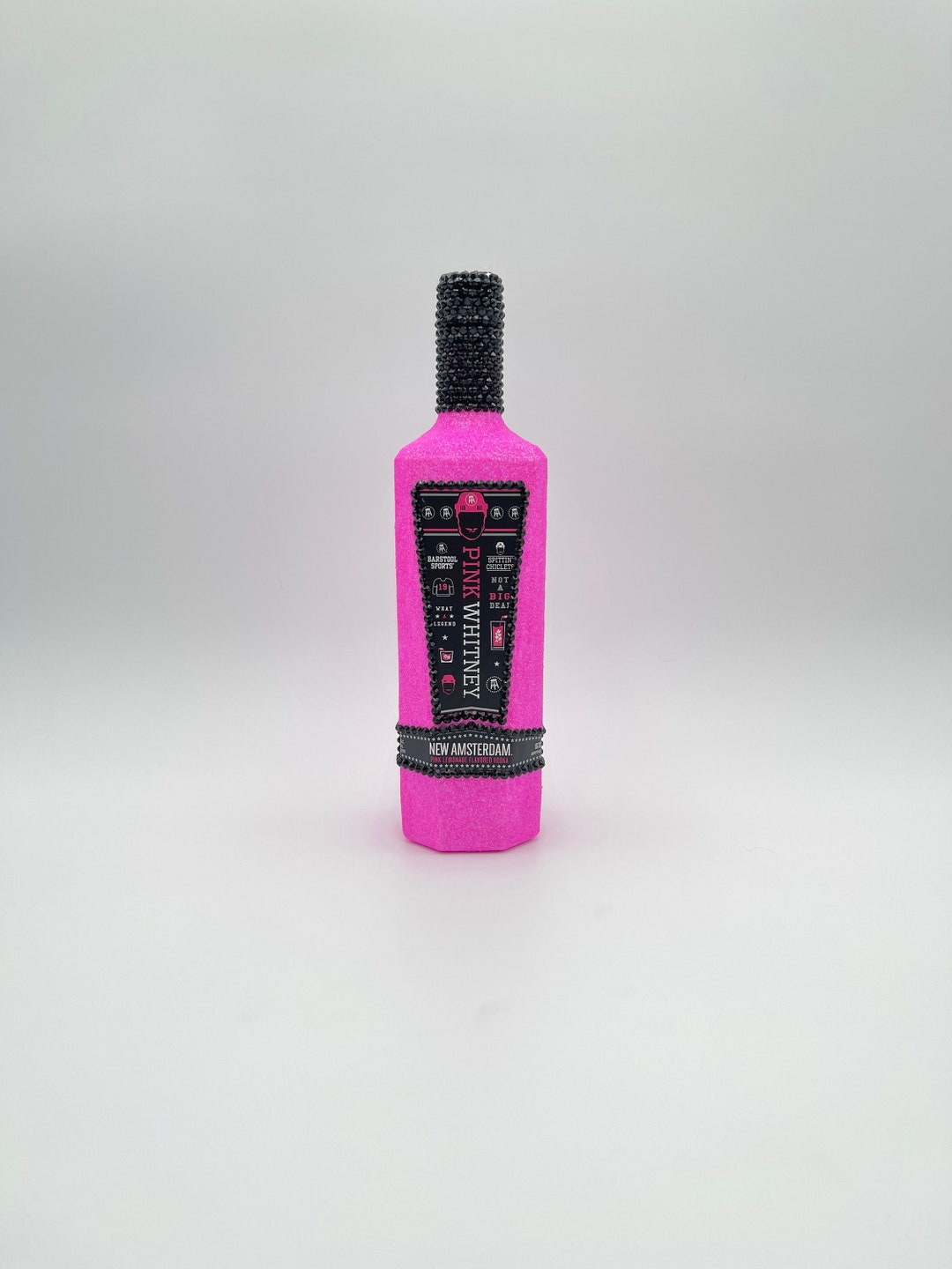 Pink Whitney Vodka 750ml Empty Pink Glittered Cute Bling Bottle Liquor ...