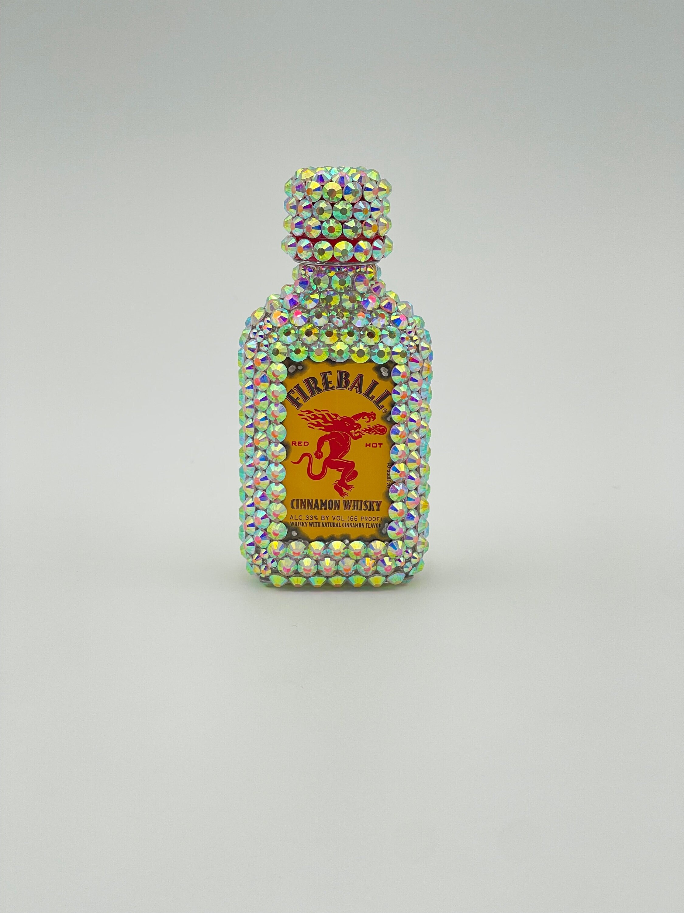 Fireball Cinnamon Whiskey Mini 50ml Empty Liquor Bottle Iridescent Cute ...