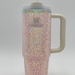 Stanley Cup Pink Fully Rhinestone Water Cup Cute Bling Bottle Insulated ...