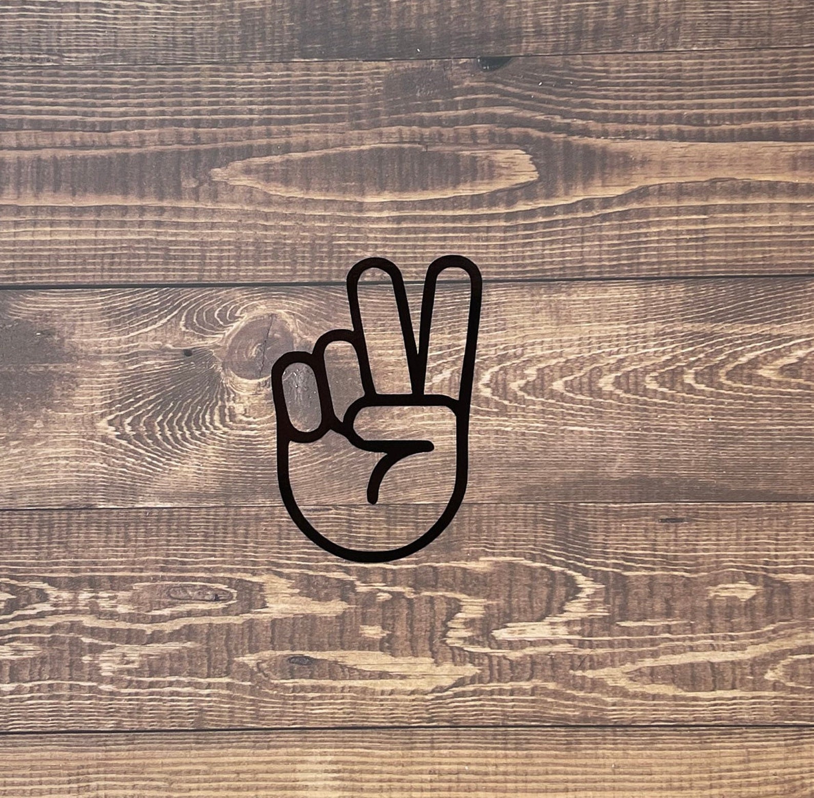 Peace Sign Hand Sticker | Etsy