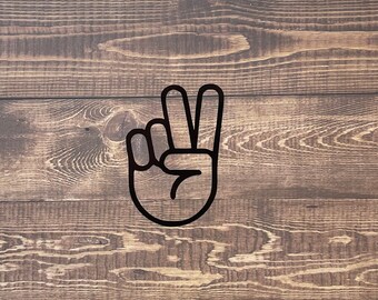 Hand Peace Sign | Etsy