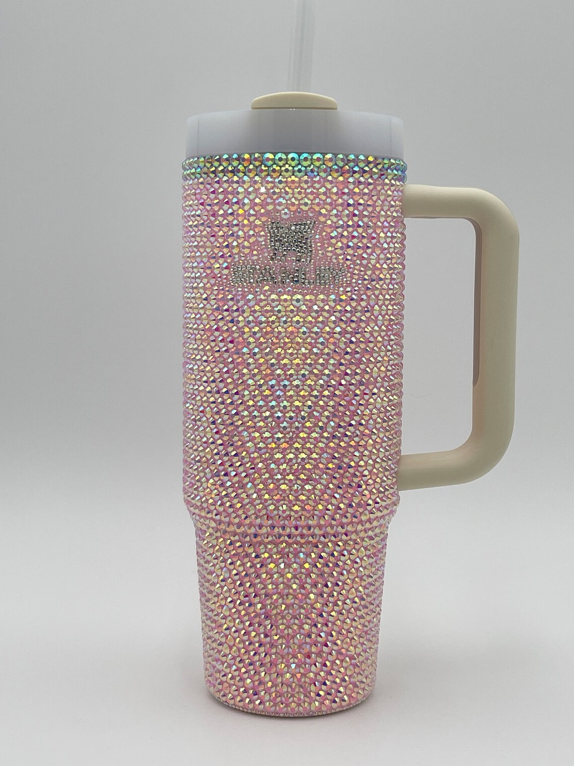 Stanley Cup Pink Fully Rhinestone Water Cup Cute Bling Bottle Insulated ...