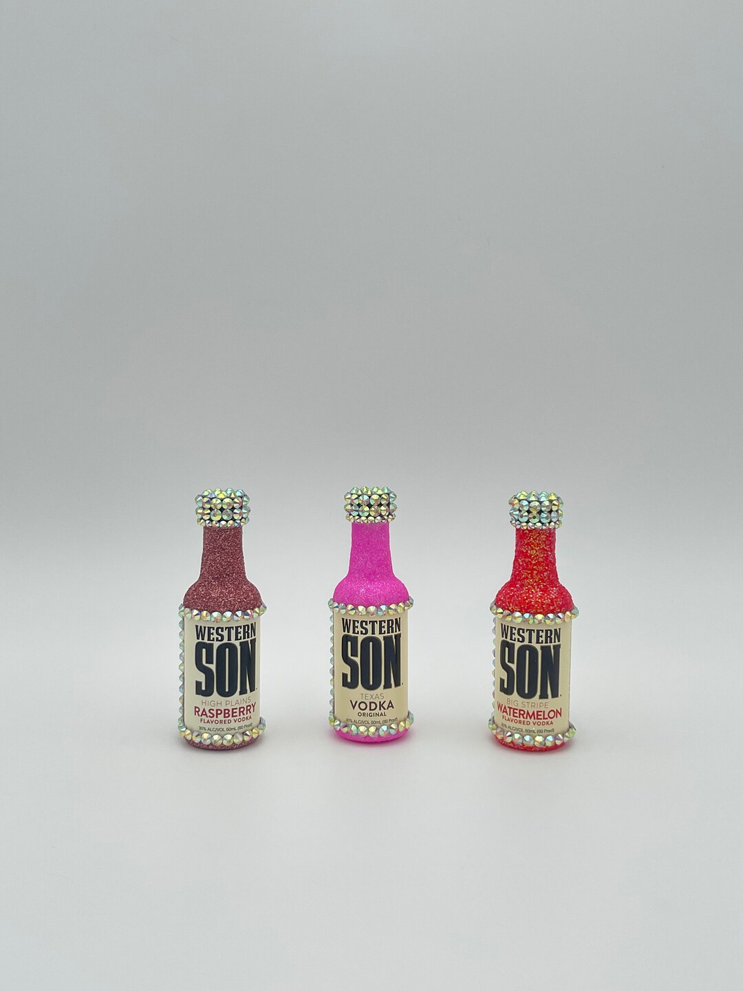 Western Son Watermelon Vodka Mini 50ml Empty Custom Iridescent ...