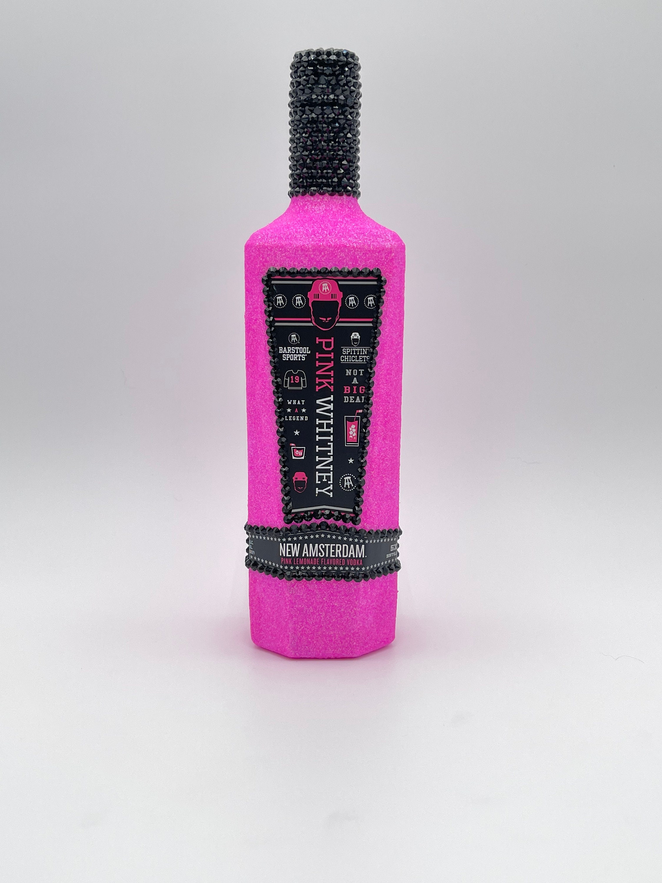 Pink Whitney Vodka 750ml Empty Pink Glittered Cute Bling Bottle Liquor ...