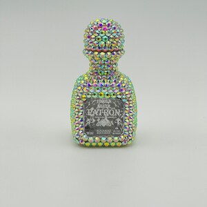 Patron Silver Tequila Mini 50ml Empty Custom Liquor Bling Bottle - Etsy