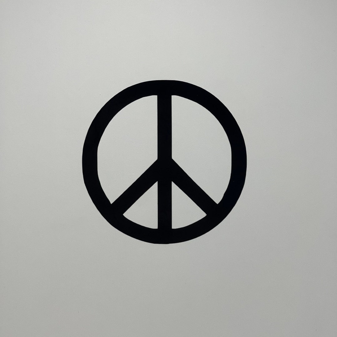 Peace Sign Waterproof Vinyl Sticker Choose Your Color - Etsy