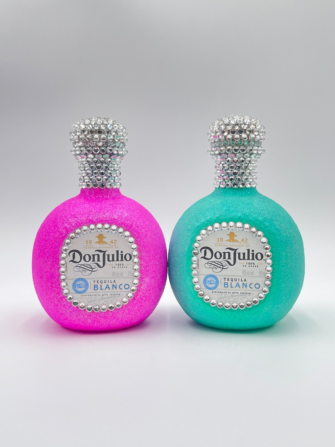 Don Julio 750ml Tequila Glittered Bling Bottle Bedazzled Custom Liquor ...