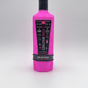 Pink Whitney Vodka 750ml Empty Pink Glittered Cute Bling Bottle Liquor ...