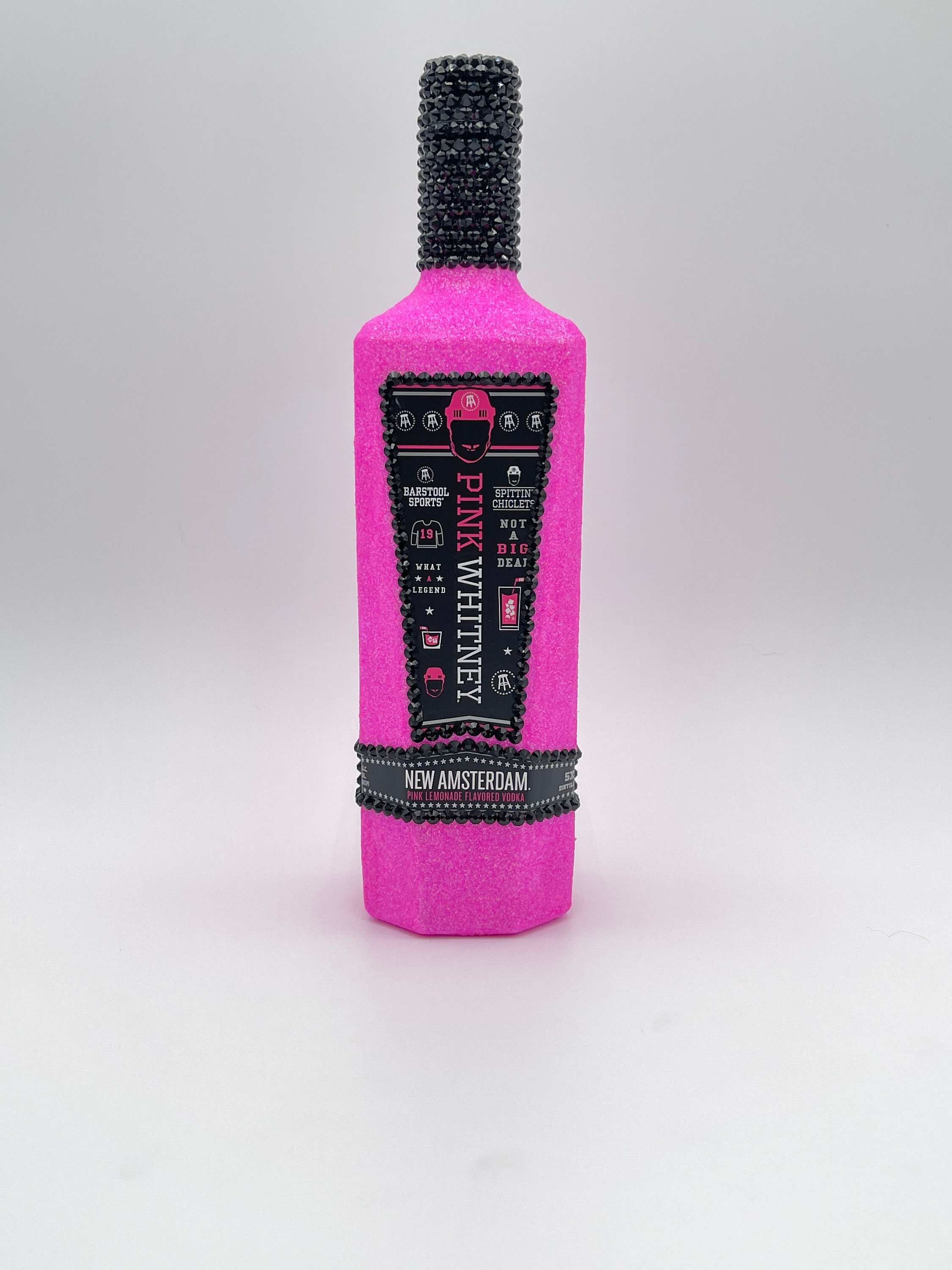 Pink Whitney Vodka 750ml Empty Pink Glittered Cute Bling Bottle Liquor ...