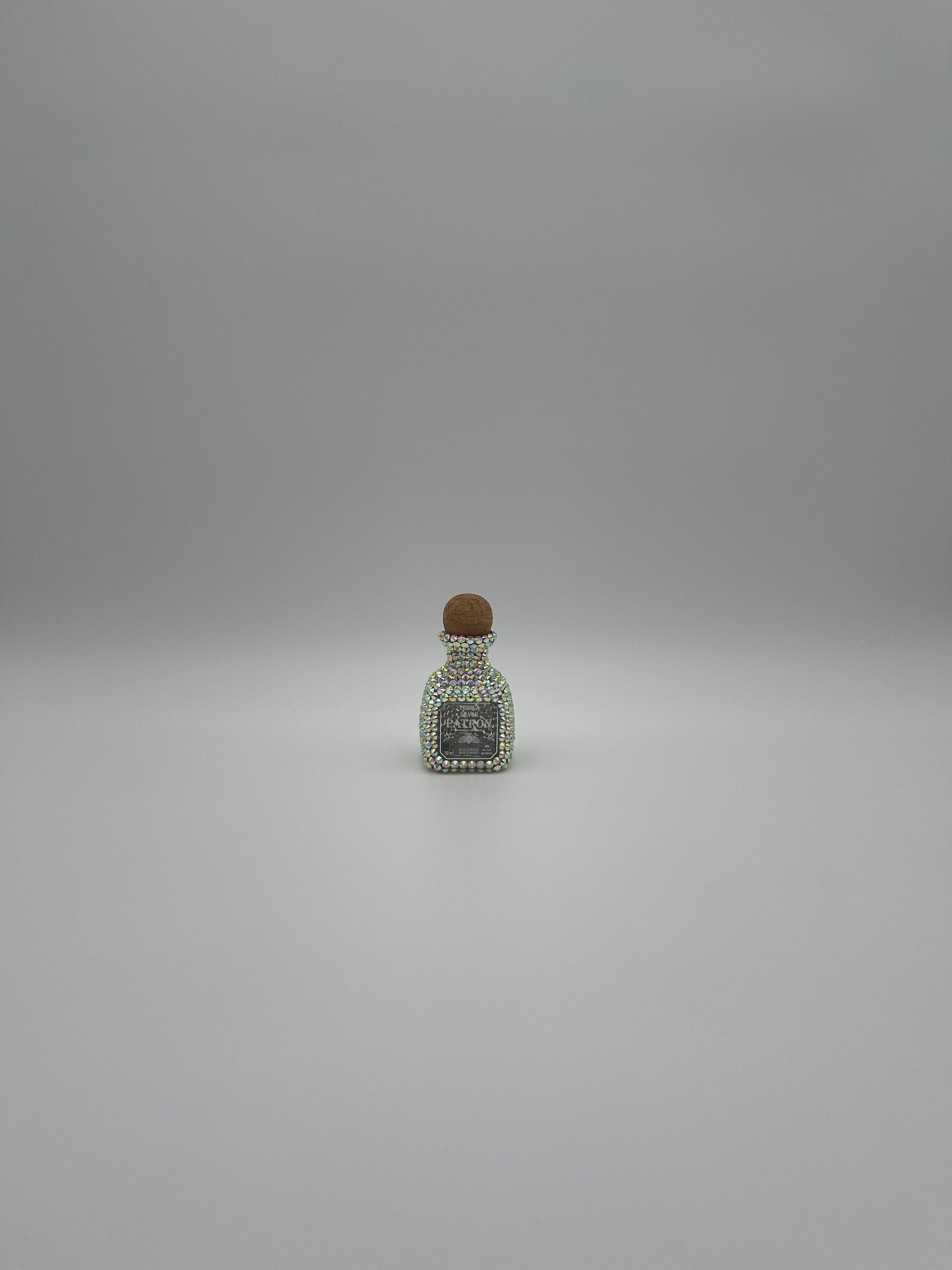 Patron Silver Tequila Mini 50ml Empty Custom Liquor Bling Bottle - Etsy