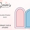 Double Arch Shaker SVG Template, Craft Foam Shaker Template - Etsy